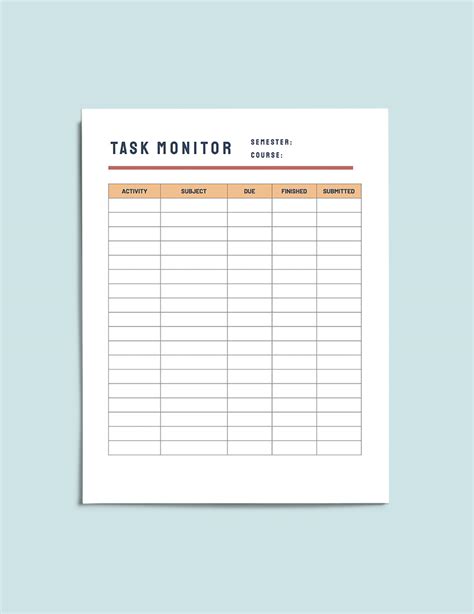 University Course Planner Template In Word Pages Google Docs PDF Download Template Net