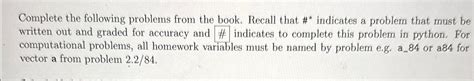 Solved Complete The Following Problems From The Book Recall Chegg Com