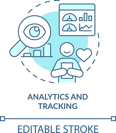 Analytics And Tracking Turquoise Concept Icon Customer Engagement