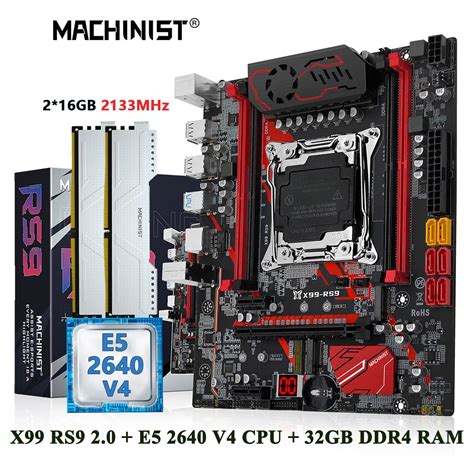 Machinist X99 Rs9 2 0 Lga 2011 3 Motherboard Kit Xeon E5 2640 V4 Cpu