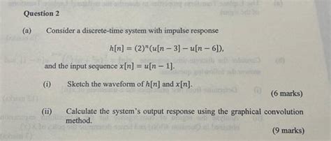 Solved A Consider A Discrete Time System With Impulse Chegg