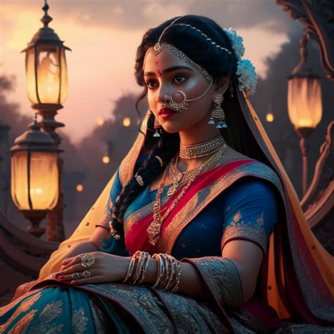 Create A Nide Indian Lady Premium AI Generated Image