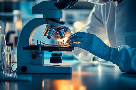 실험실에서 실험을하는 과학자