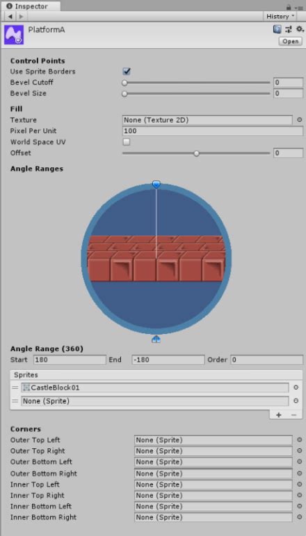 Spriteshape Profile Window