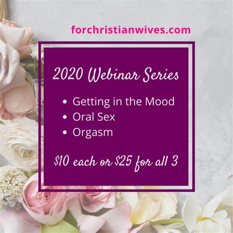Webinar Series Sex Chat For Christian Wives