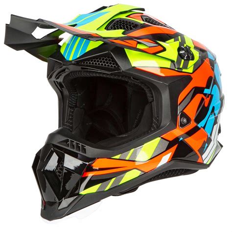 Ls2 Mx Helmet Mx 700 Subverter Rascal Gloss Blackfluo Orange