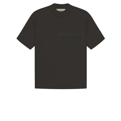 Fear Of God Essentials Ss Tee Off Black Ss23 Stay Fresh