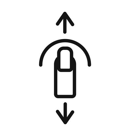 Vertical Swipe Icon Mark In Filled Style Vector Art At Vecteezy