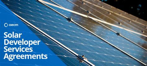 Solar Developer Services Agreement Oecm