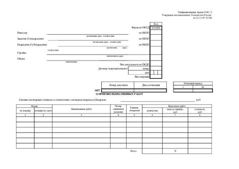 Акт о приемке выполненных работ кс 2 как правильно заполнять бланк и образец в 2022 году