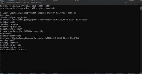 Email Verification Doesnt Work · Issue 11 · Masterking32twitch Account Creator · Github