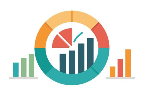 Colorful Data Visualization With Pie Charts And Bar Graphs 60462940 Vector Art At Vecteezy