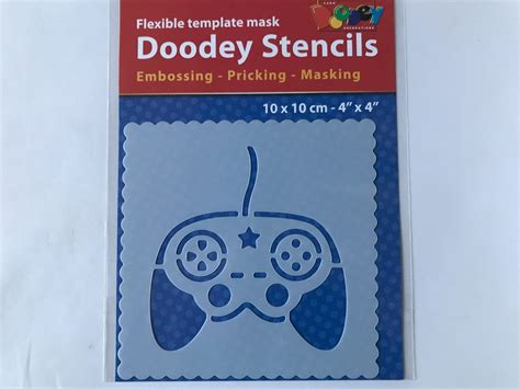 10cmx10cm Game Controller Stencil Card Making Supplies Downland Crafts
