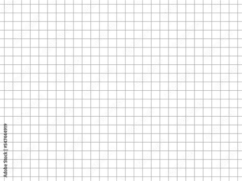 Simple Grid Paper Blank Sheet In Cells Squared Grating On White Background Vector Seamless