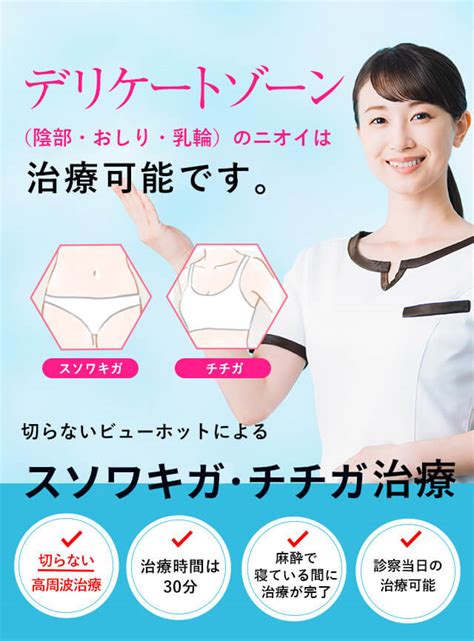 スソワキガ・チチガ治療 船橋中央and青山セレスクリニック