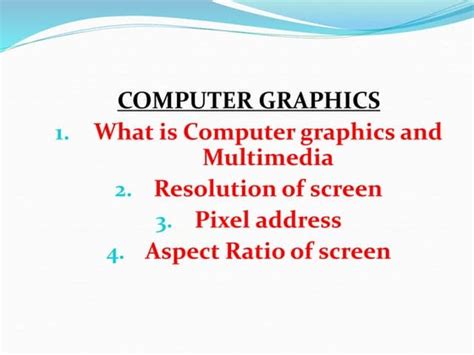 Line Drawing Algorithms Computer Graphics Notes Pptx
