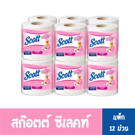 กระดาษชำระ กระดาษทิชชู่ Scott Select ทิชชู่ม้วน กระดาษทิชชู่ลัง กระดาษชำระม้วน กระดาษทิชชู่ 12