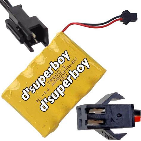 Baterai 6volt 800mah Batre Cas Mobil Remote Rc Rangkai 5 800x5 4000mah Soket Hitam Lazada