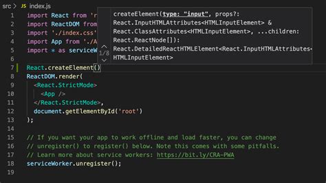 React Into Visual Studio Code
