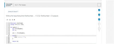 solved challenge activity 5 2 1 for loops jump to level 1