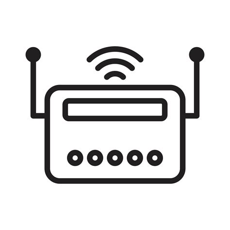 Wifi Router Outline Icons Modem Icons Wireless Router Connectivity