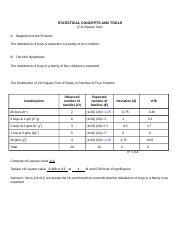 Exploring The Chi Square Test Family Gender Distribution Course Hero