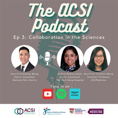 The Acsi Podcast Lee Kong Chian School Of Medicine Ntu Singapore
