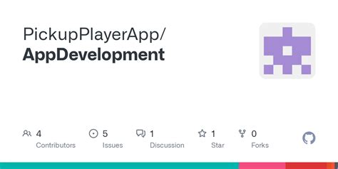 Github Pickupplayerappappdevelopment