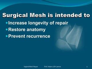 Vaginal Mesh Repair PPTX