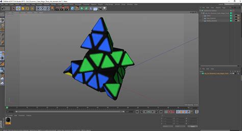 3d 3x3 Pyraminx Cube Magic Twist Model Turbosquid 2149912