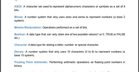 Ocr As Level Intermediate Notes Comp System Pmt Education
