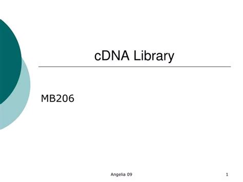PPT CDNA Library PowerPoint Presentation Free Download ID 1416088