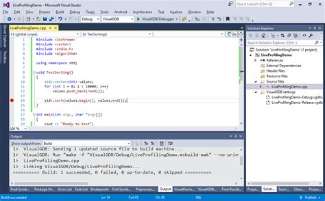 Using Live Profiling To Analyze Critical Parts Of Linux Code VisualGDB Tutorials