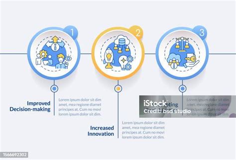 Data Democratization Layout With Line Icons Concept Stock Illustration Download Image Now Istock