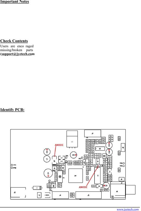 Sparkfun Electronicsが提供するlcd Oscilloscope Assembly Notesのデータシート Digikey