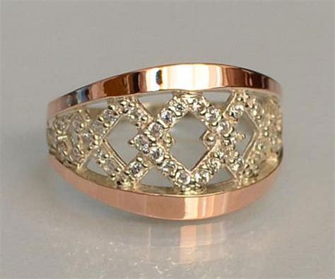 Кольцо серебро с золотом 16 5 размер 6048 от продавца Chip в интернет магазине Rozetka