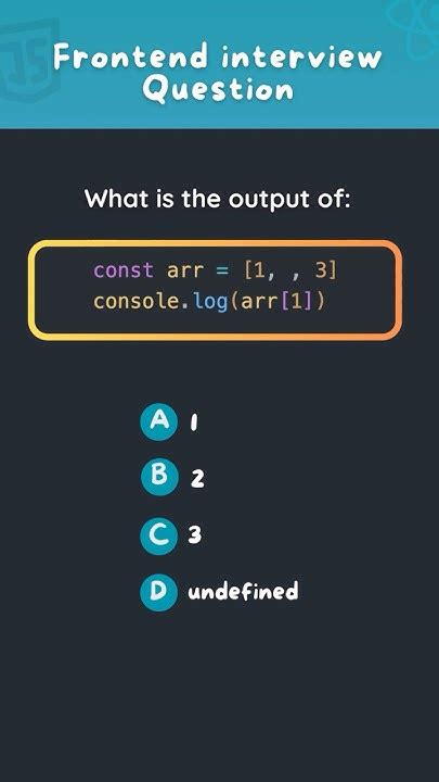 Javascript Interview Question Quiz 89 Javascript React Interview