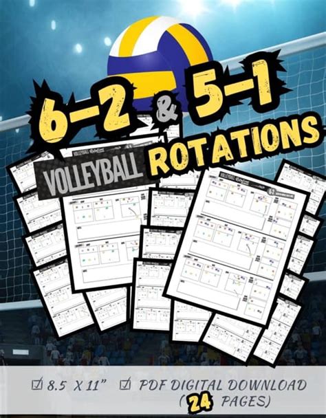 6 2 And 5 1 Volleyball Rotation Sheets 24 Printable Pdf Download