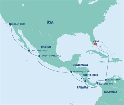 Panama Canal Physical Map