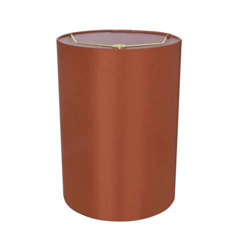 Ebern Designs 11 H Sateen Fabric Drum Lamp Shade Spider In Redwood