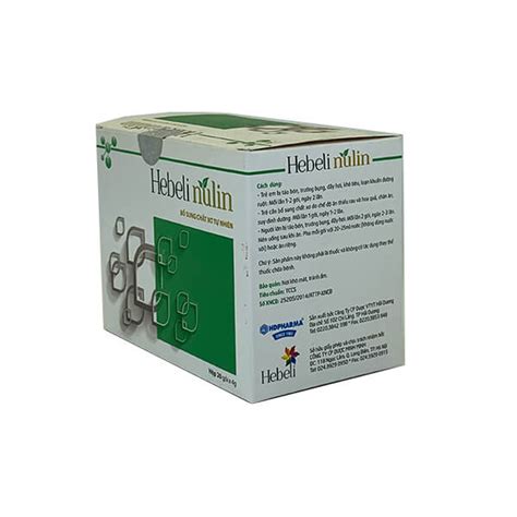 Hebeli Nulin Giảm Nhanh TÁo BÓn Dược Điển Việt Nam