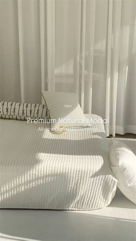 On Sweet Sleep 30대 엄마들이 꼭 사용하는 감성커버 패드 매트리스커버 하나로 가능한거쥬🤍🤍 순수 자연 모달 100☁️ 사이즈 Sss