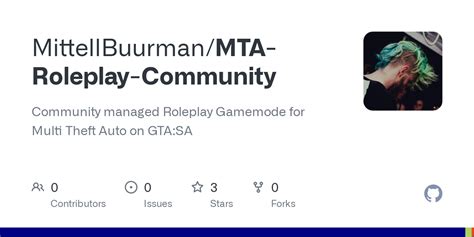 GitHub MittellBuurman MTA Roleplay Community Community Managed Roleplay Gamemode For Multi