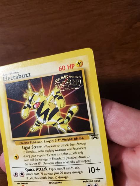Electabuzz 1999 Pokemon Game Black Star Promo 2 Movie Stamp On