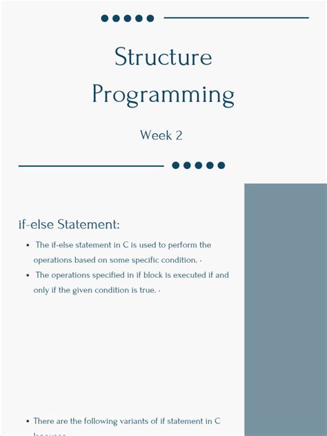 Structure Programming Week 2 Pdf