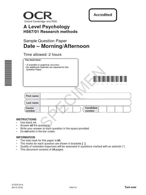 Unit H567 01 Research Methods Sample Assessment Materials Pdf Argument Knowledge