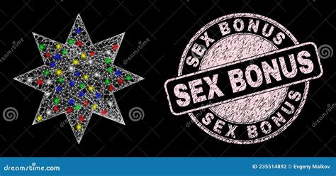 Rubber Sex Bonus Seal And Bright Network Web Eight Pointed Star Stock