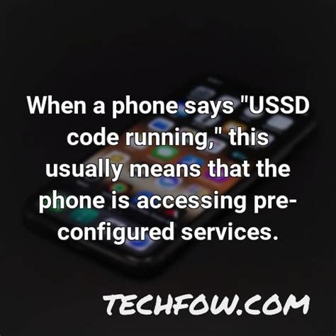 What Does Ussd Code Running Mean New Data
