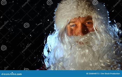 Portrait Of A Happy Santa Claus Stock Image Image Of December