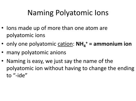 PPT Polyatomic Ions And Naming PowerPoint Presentation Free Download ID